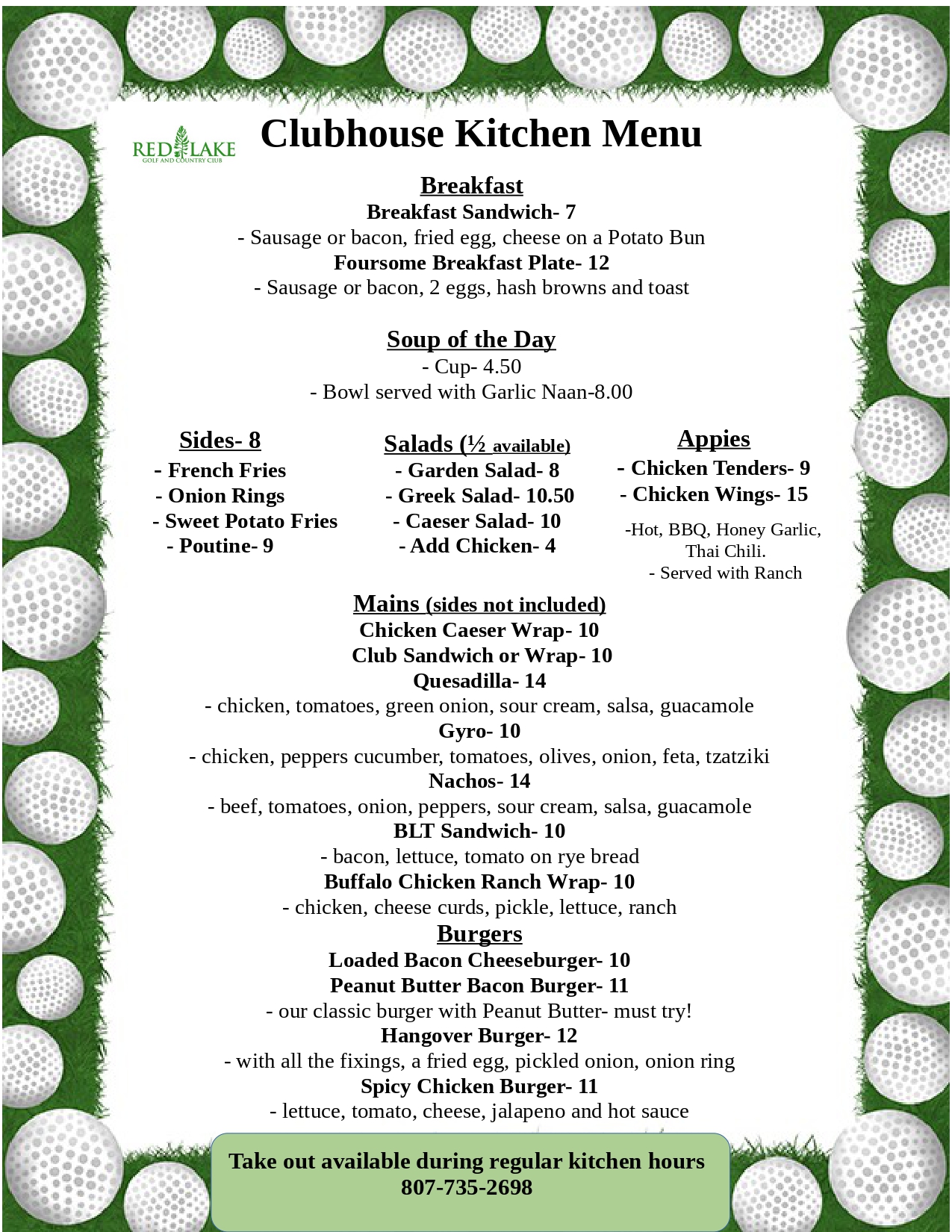 Clubhouse - Red Lake Area Golf & Country Club